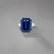 Emory 25 Carat Emerald Cut Blue Sapphire Ring in 18 Karat White Gold A ...