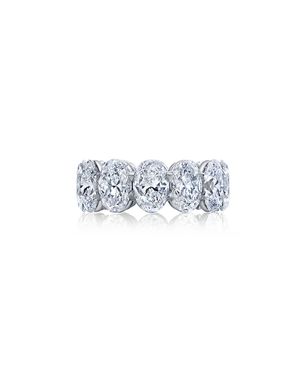Lumina 15 Carat Oval Cut Lab Grown Diamond Engagement Ring in 14k Whit ...