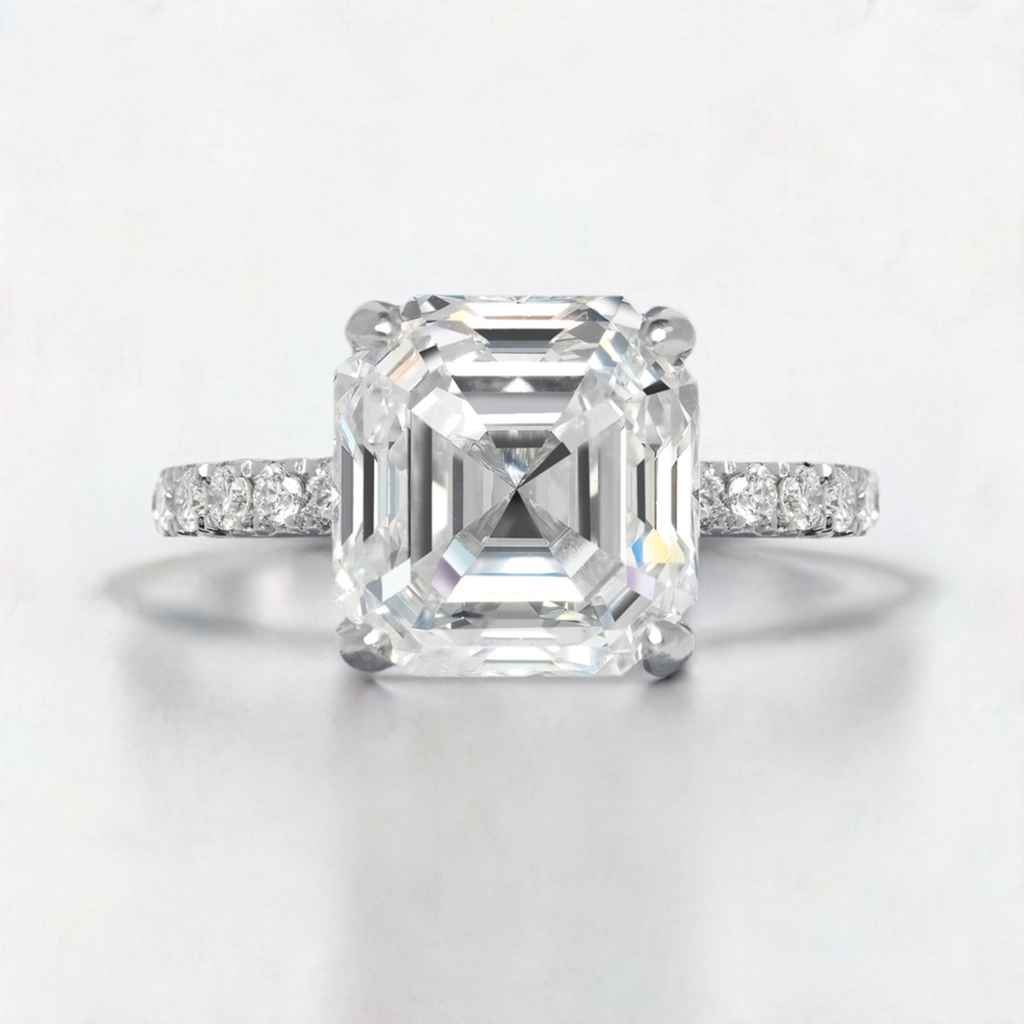 Asscher Cut Diamond Rings and Engagement Rings | Nekta New York