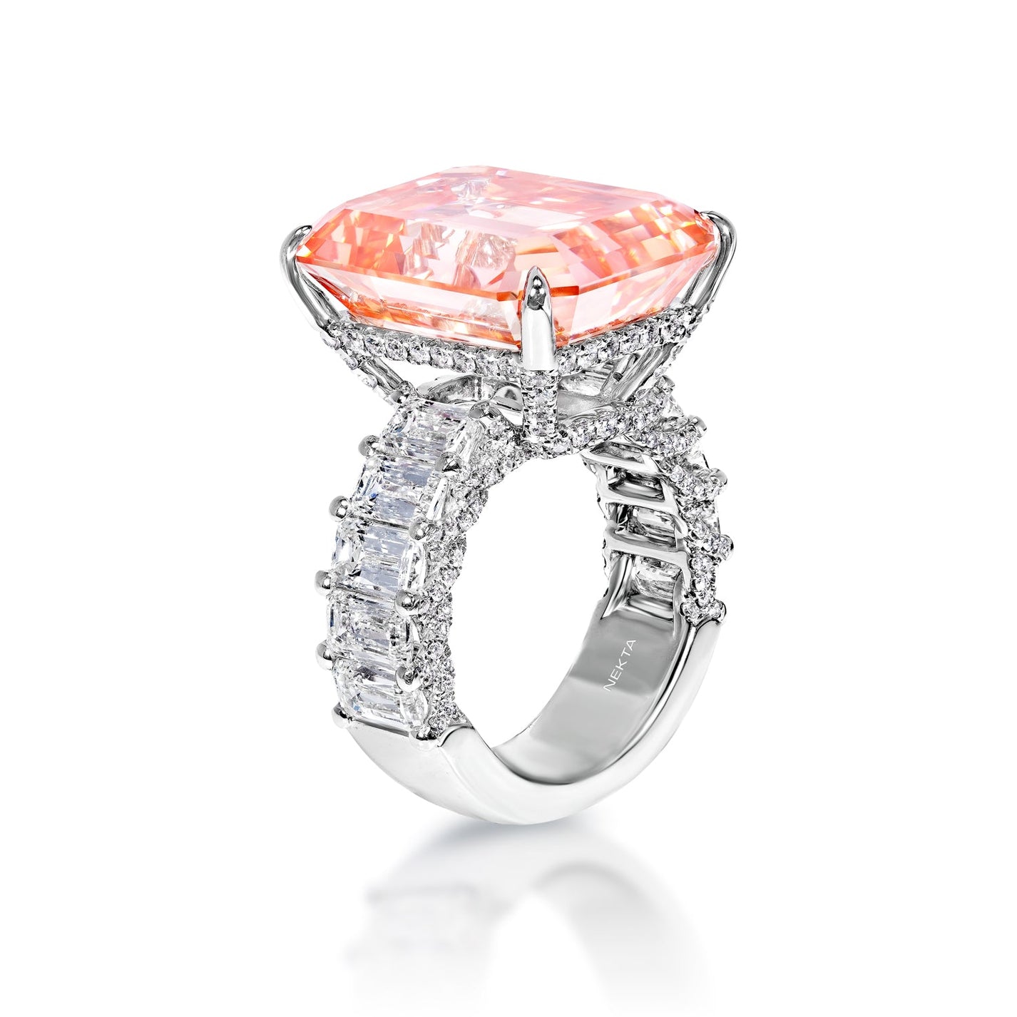 Emery 2.8 Carat VVS2 Emerald Cut Diamond Engagement Ring – Nekta New York