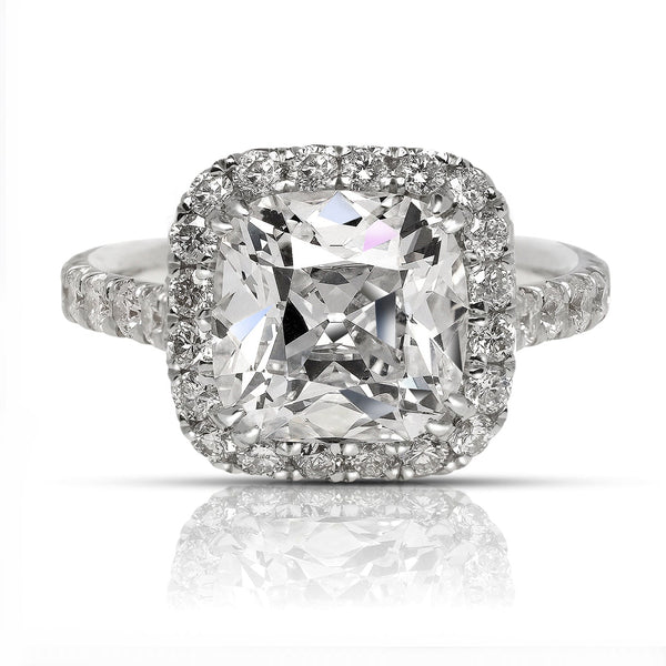 4 carat cushion cut diamond ring store